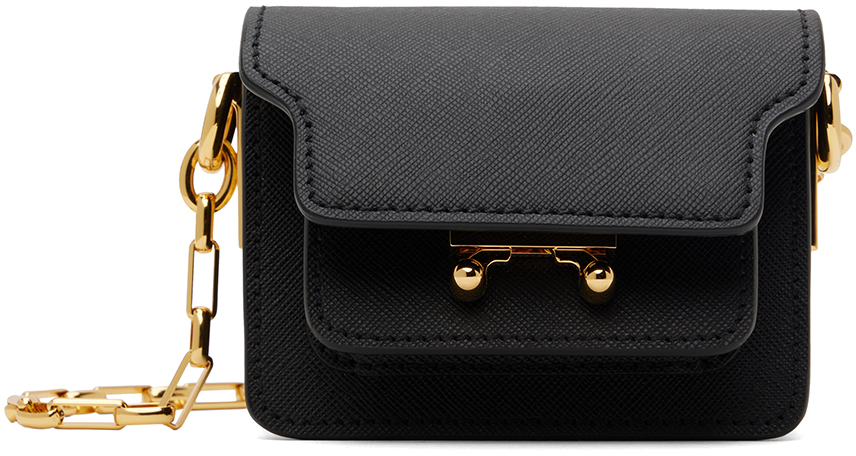 Marni Trunk Nano Chain Shoulder Bag In Zn99n Black - 55% Off Marni Trunk Nano Chain Shoulder Bag In Zn99n Black - 55% Off